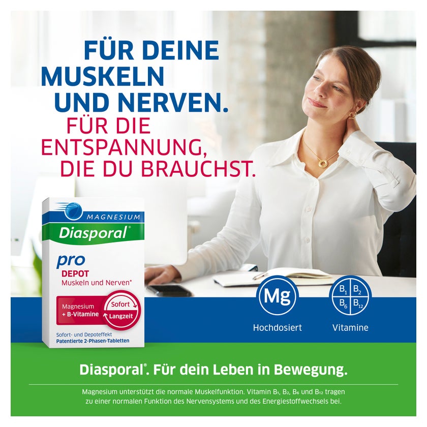 Magnesium Diasporal Pro+b-vit.depot Musk.+nerv.tab 60 St günstig kaufen ...