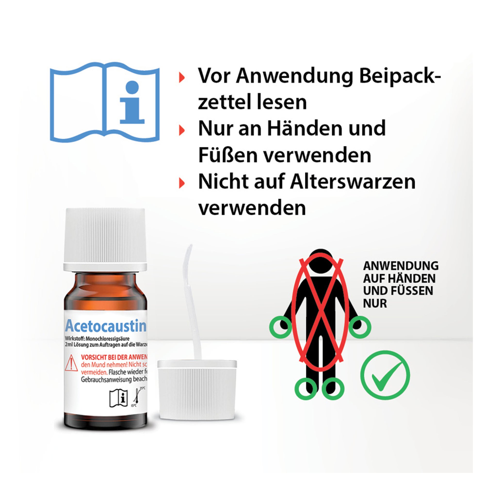 Acetocaustin Lösung Warzenmittel 2 ml günstig kaufen | medpex