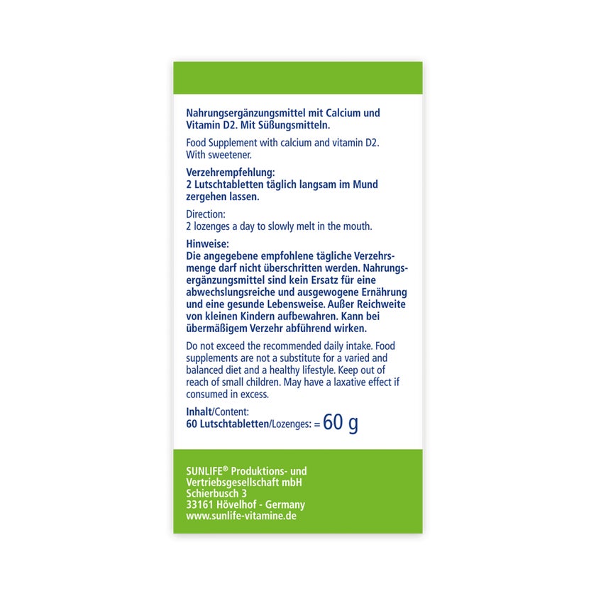 SUNLIFE® Calcium Elefanten Kinder Lutschtabletten 60 g günstig kaufen ...