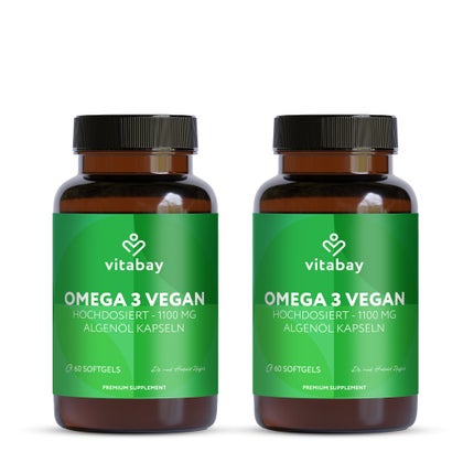 Erfahrungen zu Vitabay Omega 3 VEGAN 1100 mg 120 St | medpex