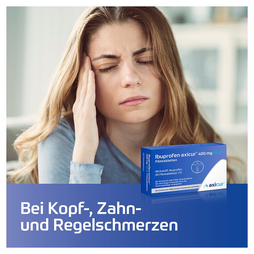 Ibuprofen Axicur 400 mg akut Filmtablett 20 St günstig kaufen | medpex