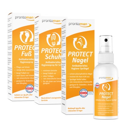 Prontoman Sparset PROTECT - das Sparset rund um den Fuß 200 ml günstig ...
