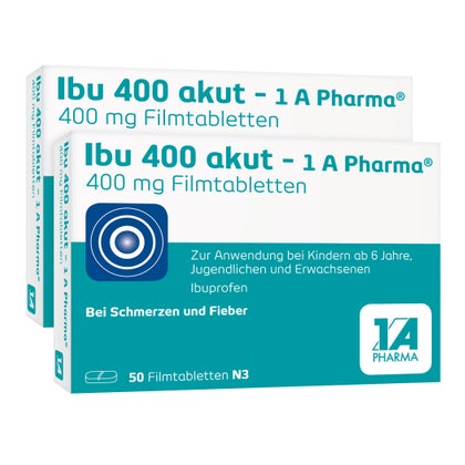 Ibu 400 akut 1 A Pharma Doppelpack 2X50 St günstig kaufen | medpex