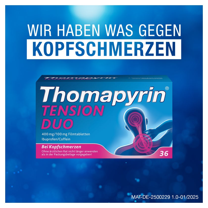 Thomapyrin Tension Duo 400 Mg/100 Mg Filmtabletten 36 St günstig kaufen | medpex