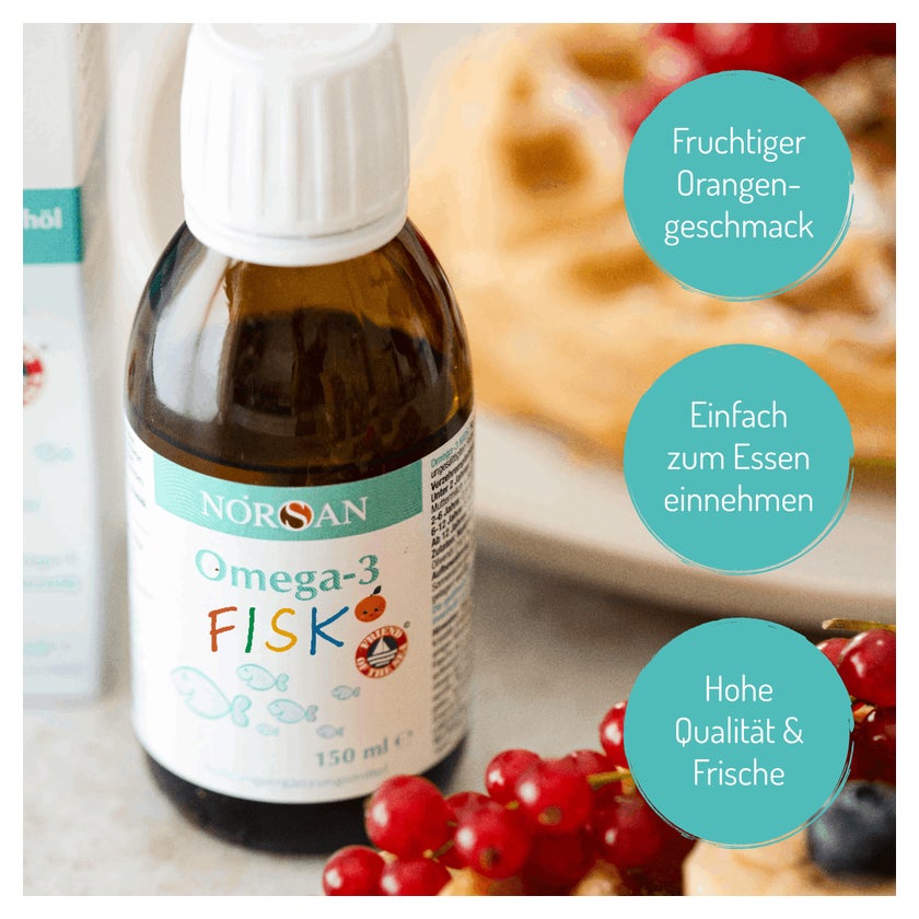 Norsan Omega-3 FISK f.Kinder flüssig 150 ml günstig kaufen | medpex