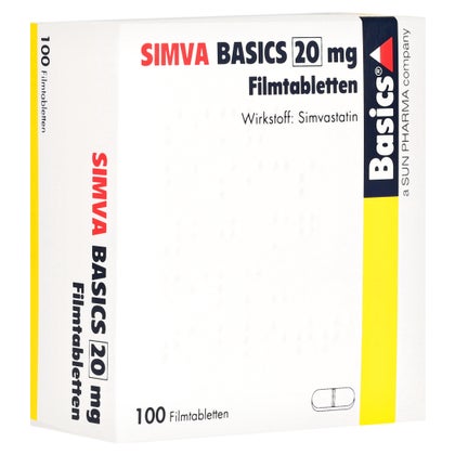 Simva Basics 20 mg Filmtabletten 100 St kaufen mit E-Rezept | medpex