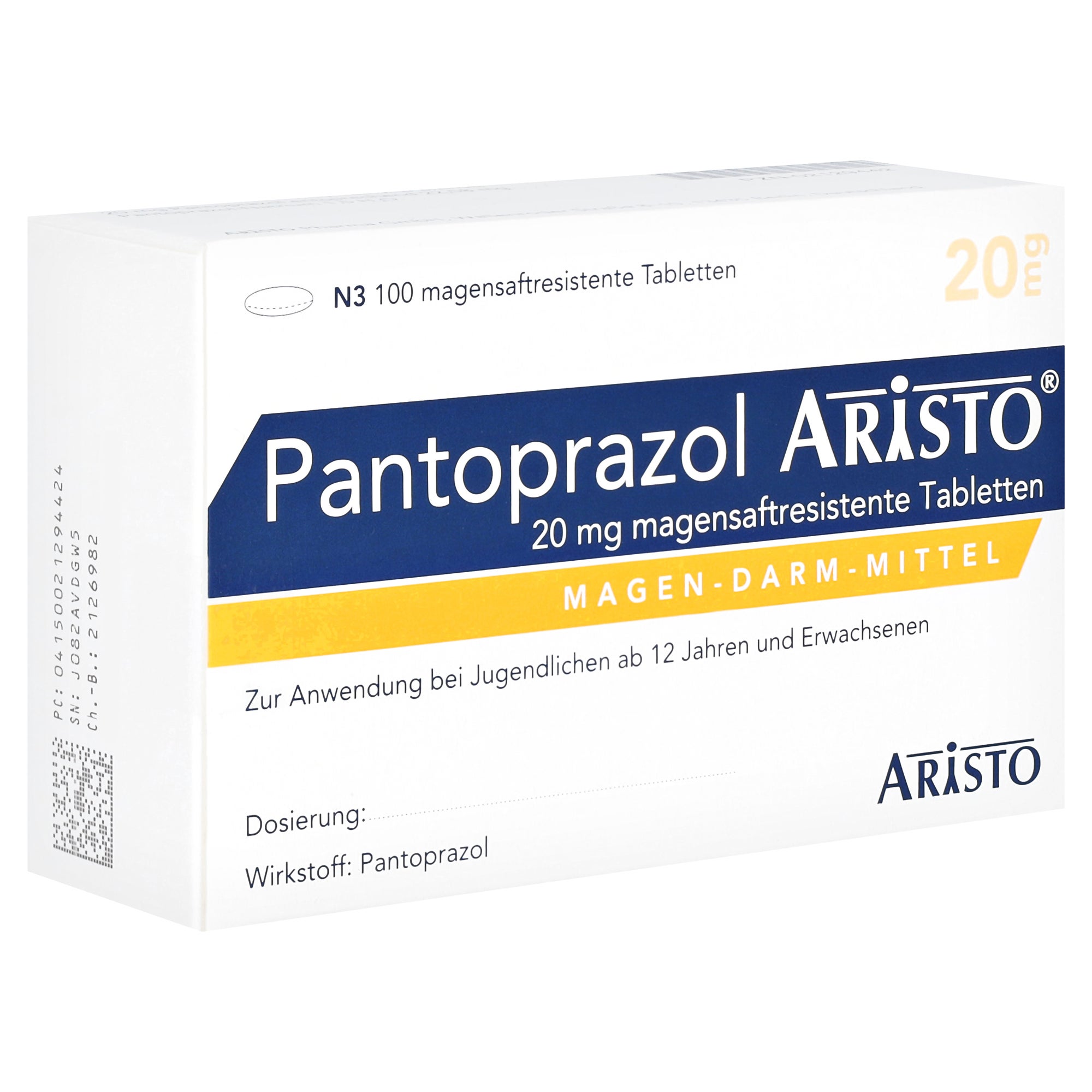 Pantoprazol Aristo 20mg online kaufen | medpex