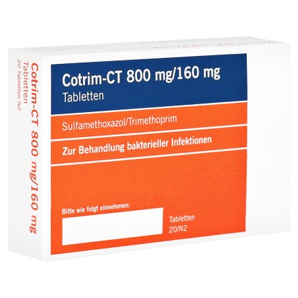 Cotrim-ct 800 Mg/160 mg Tabletten 20 St kaufen mit E-Rezept | medpex