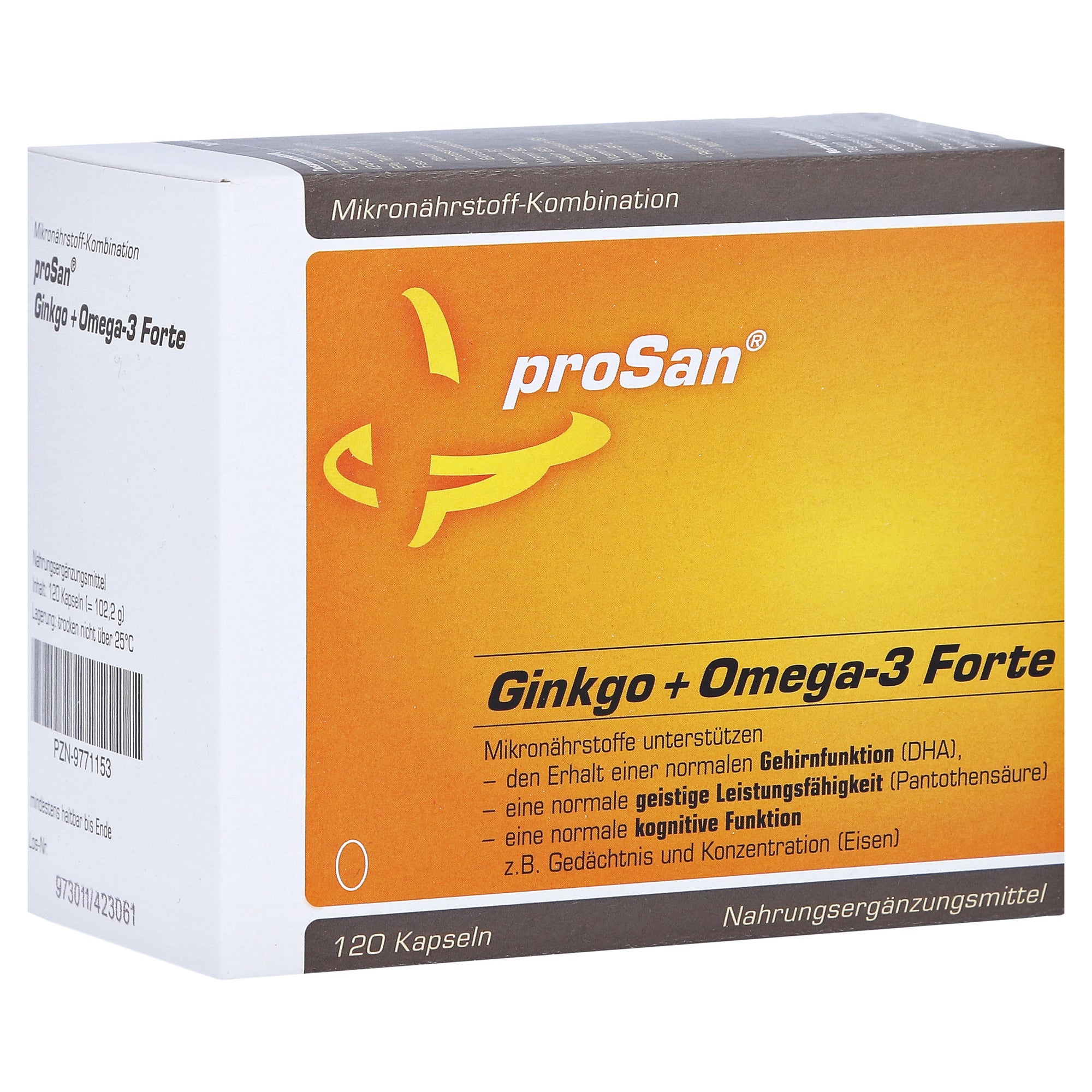 Erfahrungen zu PROSAN Ginkgo+Omega-3 Forte Kapseln | medpex