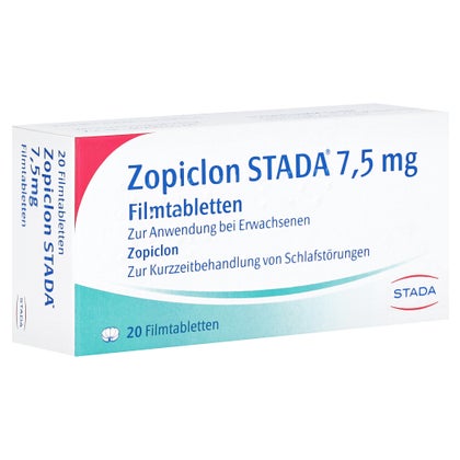 Zopiclon Stada 7,5 mg Filmtabletten 20 St kaufen mit E-Rezept | medpex