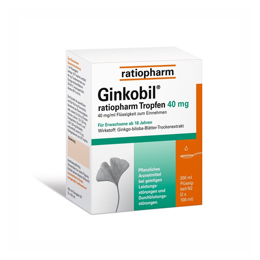 Ginkobil ratiopharm 40mg mit Ginkgo biloba 200 ml günstig kaufen | medpex