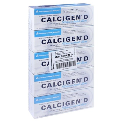 Calcigen D 600 mg/400 I.E. Brausetabletten 50 St günstig kaufen | medpex