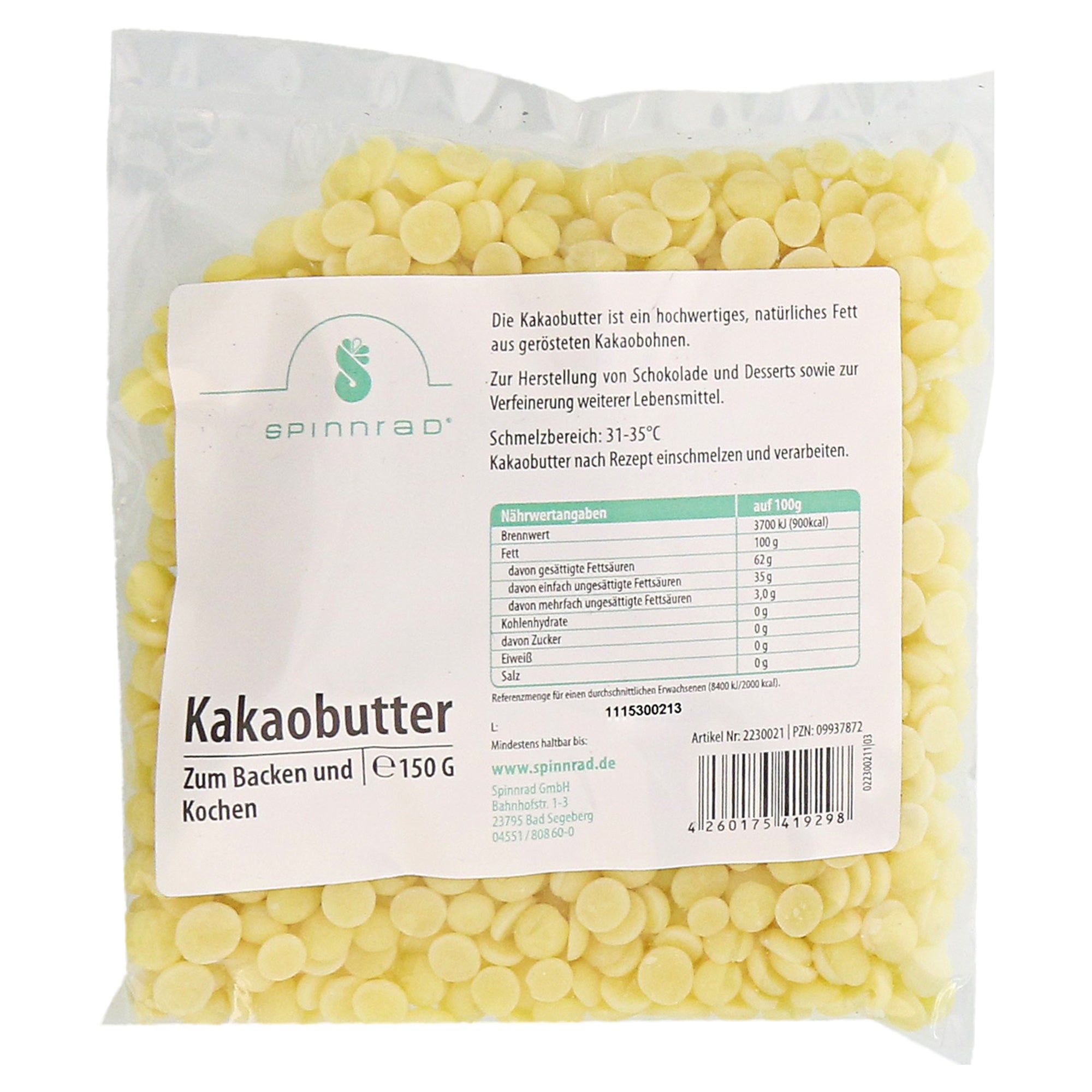 KAKAOBUTTER Pellets zum Backen online kaufen | medpex
