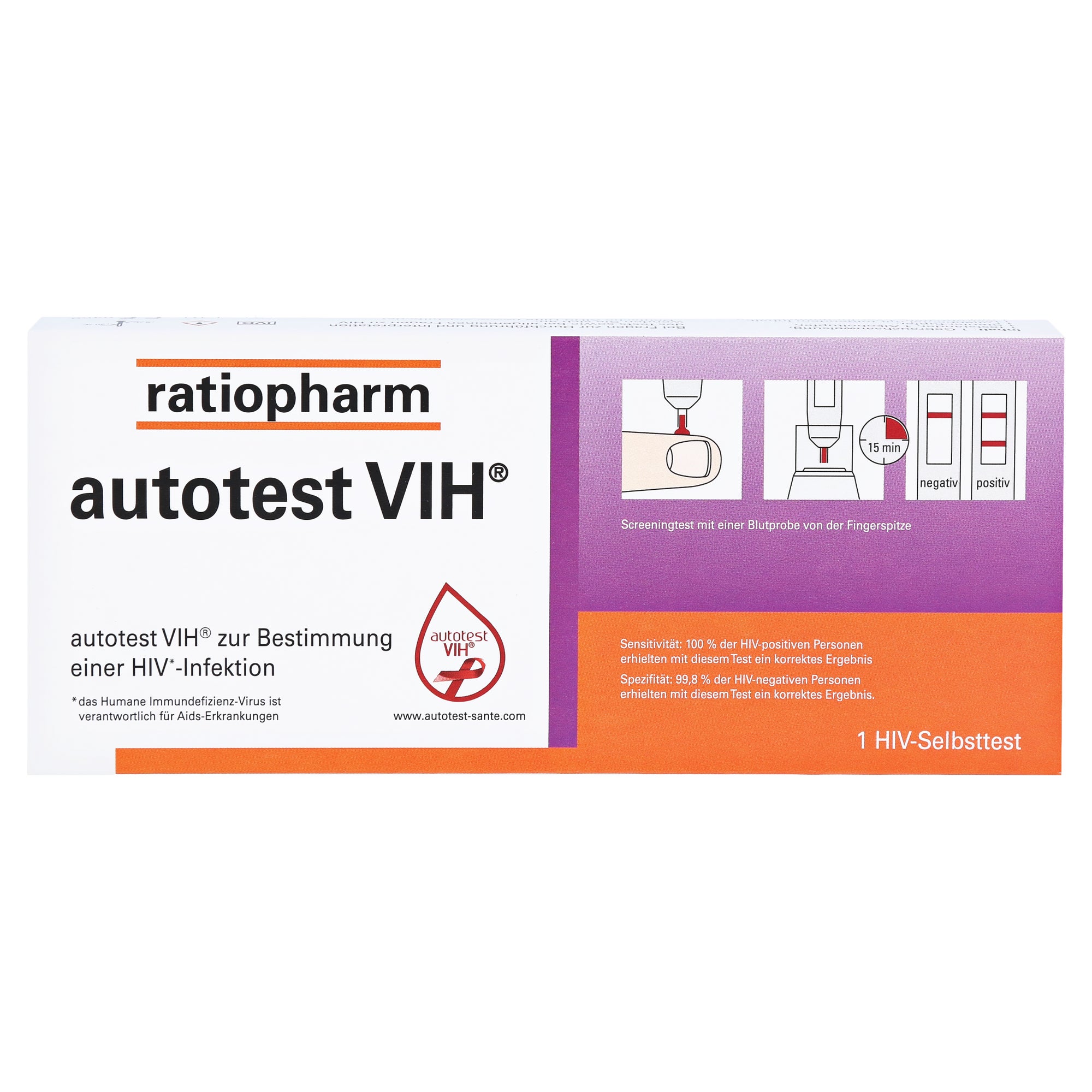 Autotest VIH Hiv-selbsttest ratiopharm kaufen | medpex