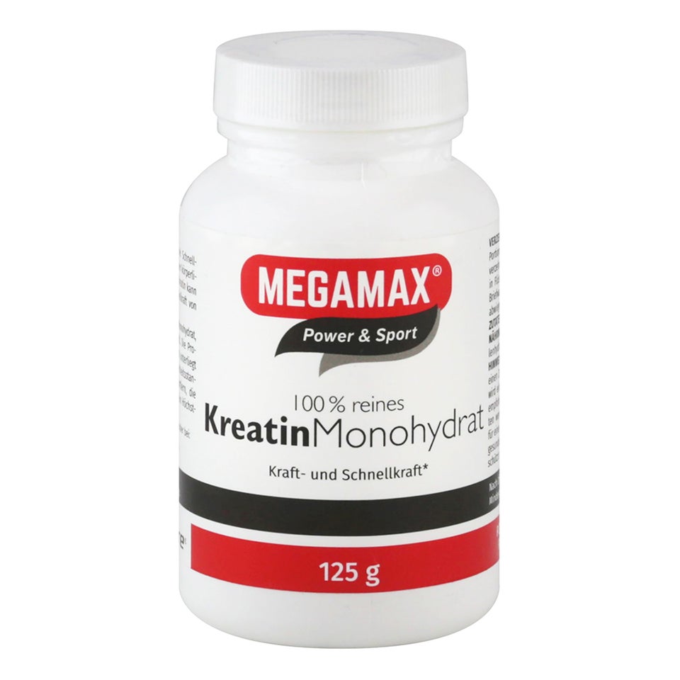 Erfahrungen zu MEGAMAX Kreatin 100 % rein, vegan 125 g | medpex