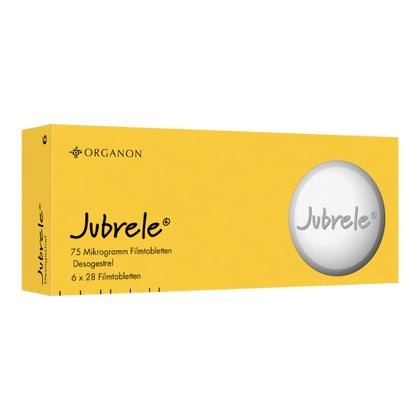 JUBRELE 75 Mikrogramm Filmtabletten Desogestrel 6X28 St kaufen mit E ...