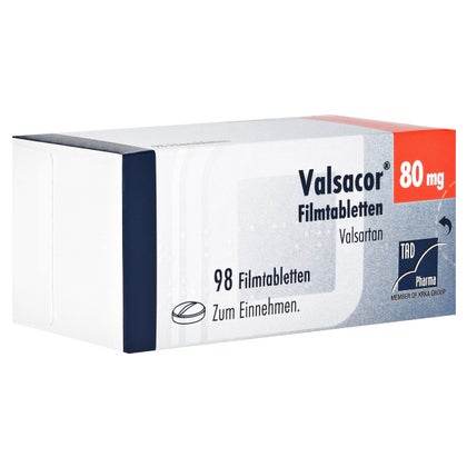Valsacor 80 mg Filmtabletten 98 St kaufen mit E-Rezept | medpex