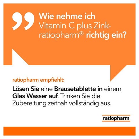 VITAMIN C PLUS Zink-ratiopharm Brausetabletten | medpex