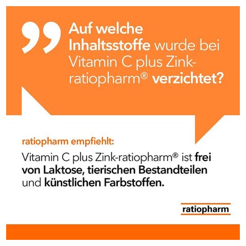 VITAMIN C PLUS Zink-ratiopharm Brausetabletten | medpex
