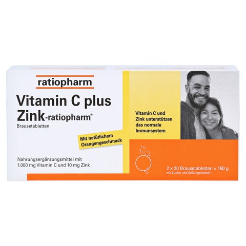 VITAMIN C PLUS Zink-ratiopharm Brausetabletten | medpex