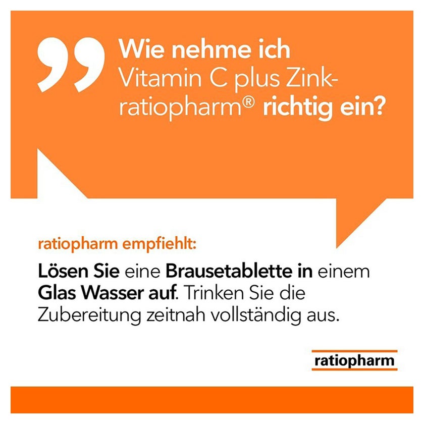 Vitamin C plus Zink-ratiopharm 40 St günstig kaufen | medpex
