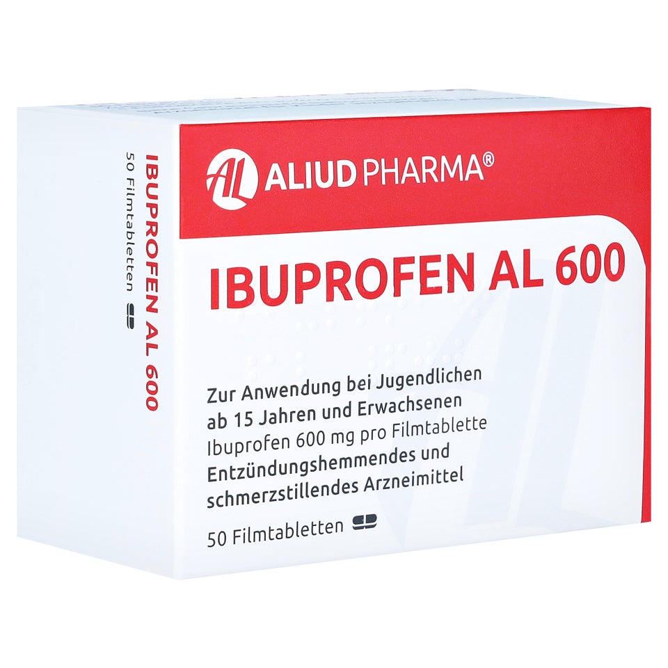 Ibuprofen AL 600 Filmtabletten 50 St kaufen mit E-Rezept | medpex