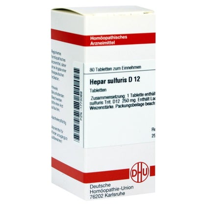 Hepar Sulfuris D 12 Tabletten 80 St günstig kaufen | medpex