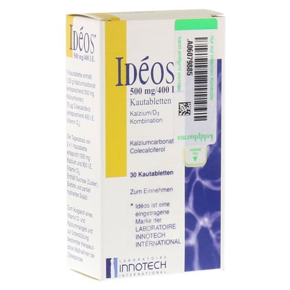 Ideos 500 Mg/400 I.E. Kautabletten - Reimport 30 St günstig kaufen | medpex