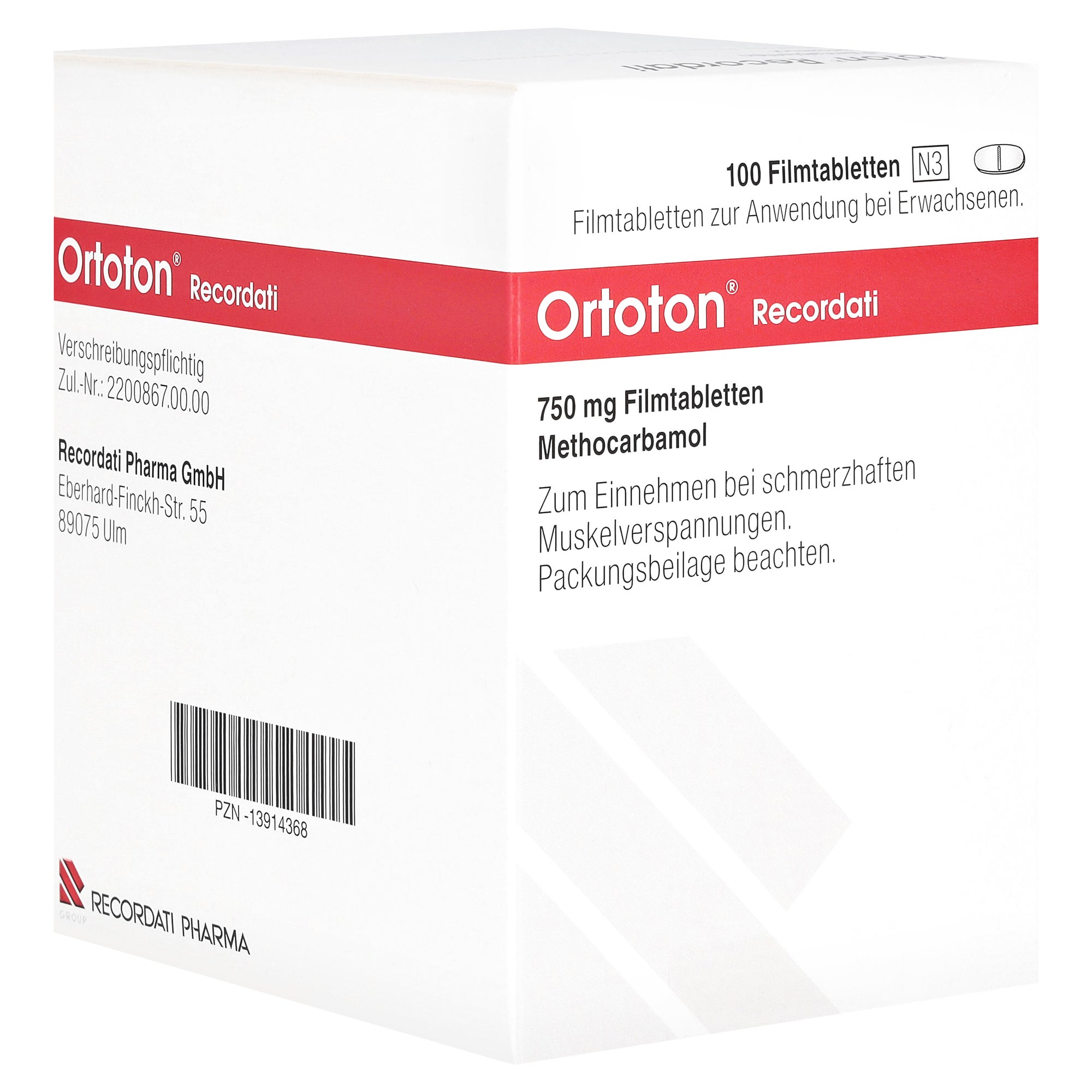 ORTOTON Recordati 750 mg Filmtabletten kaufen | medpex