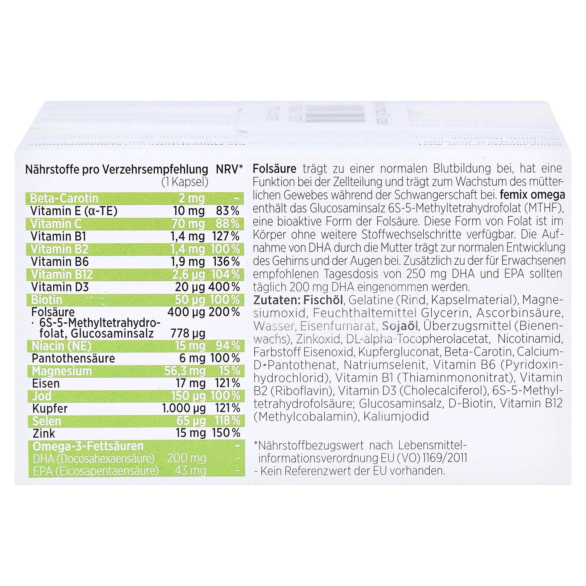 Erfahrungen zu Femix Omega Magensaftresistente Weichkapseln | medpex