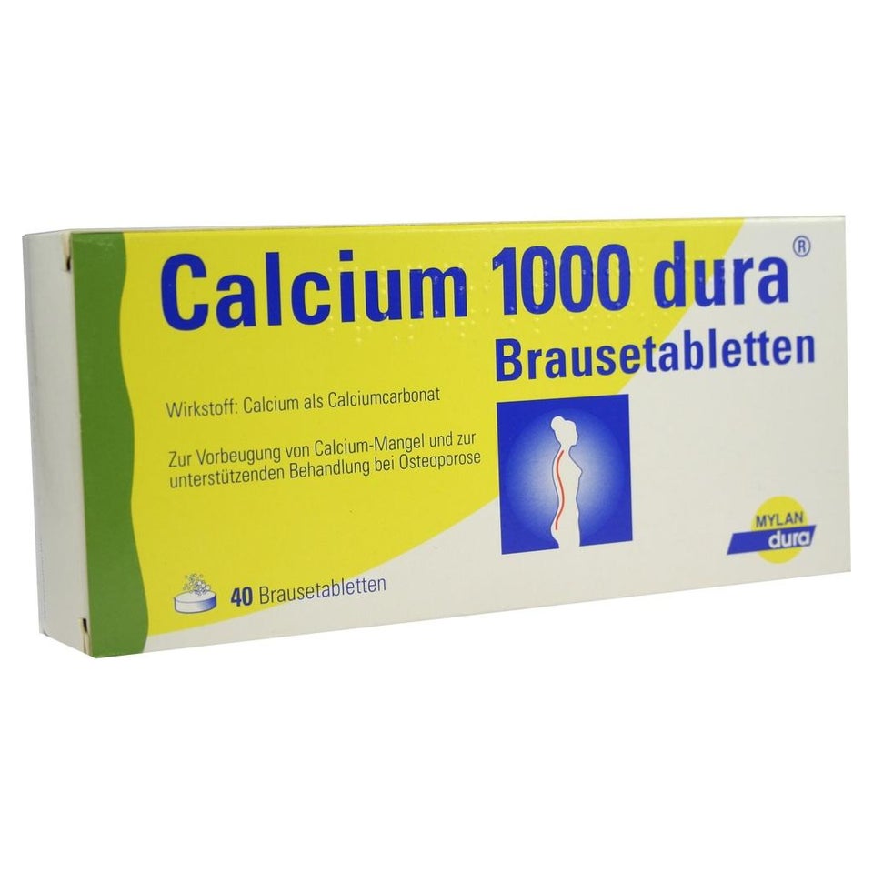 Erfahrungen zu Calcium 1000 dura Brausetabletten 40 St | medpex