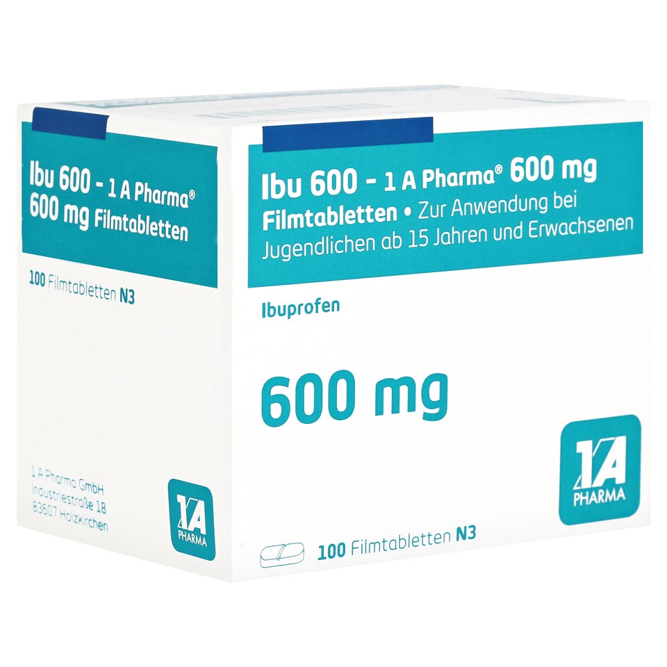 IBU 600-1a Pharma Filmtabletten 100 St kaufen mit E-Rezept | medpex