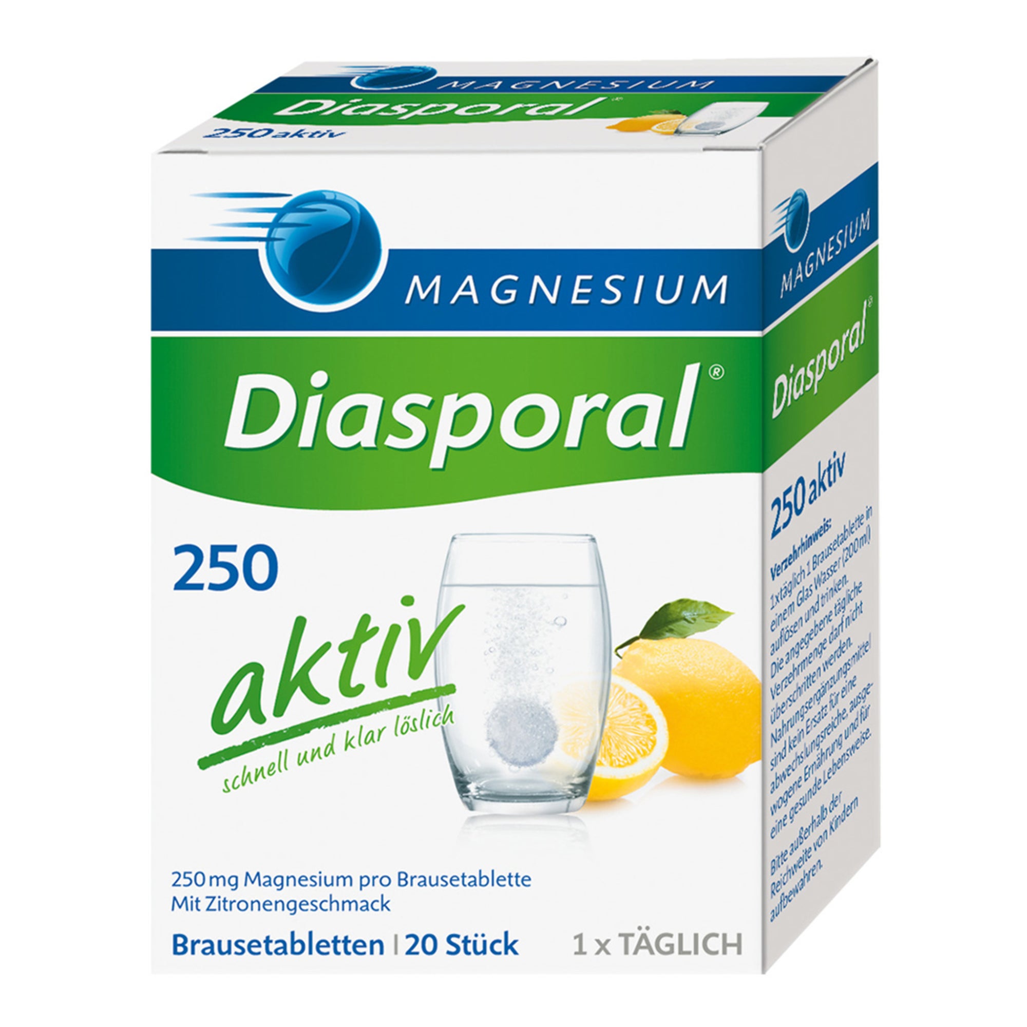 Erfahrungen zu MAGNESIUM DIASPORAL 250 aktiv Brausetabletten | medpex