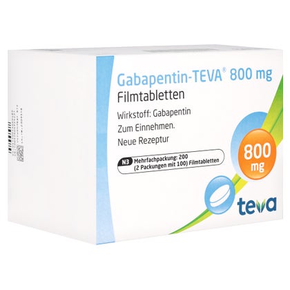 Gabapentin Teva 800 mg Filmtabletten 200 St kaufen mit E-Rezept | medpex