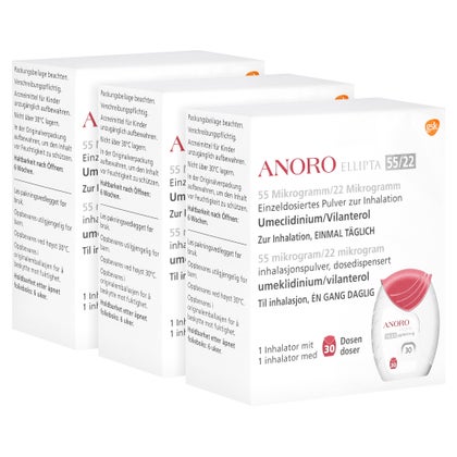 ANORO ELLIPTA 55 µg/ 22 µg 30ED einzeldos.Inh.-P. 3 St kaufen mit E ...