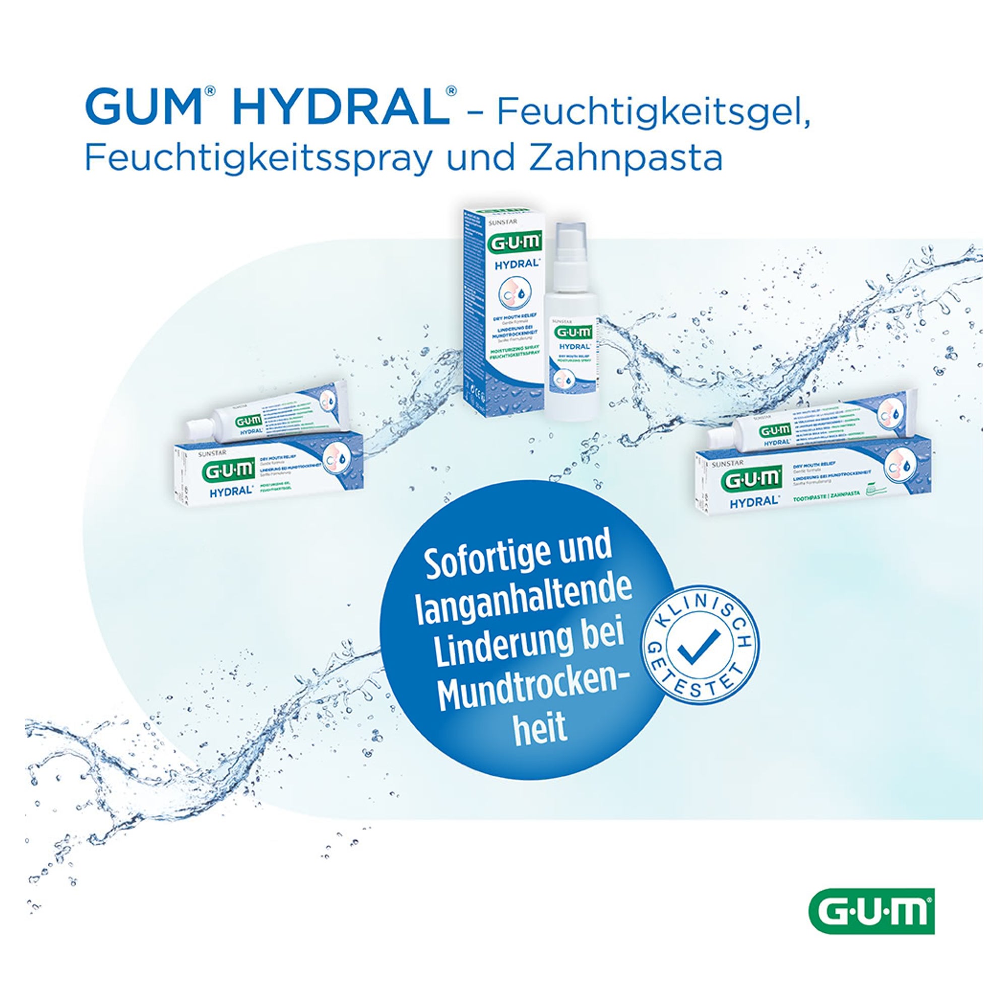 Erfahrungen zu GUM HYDRAL Feuchtigkeitsgel | medpex