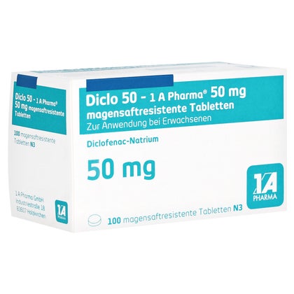 DICLO 50-1A Pharma magensaftresistente Tabletten 100 St kaufen mit E ...