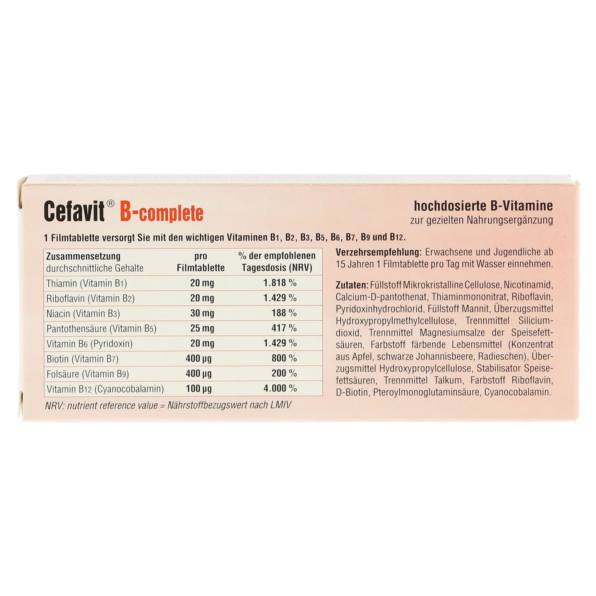 Für Die Nahrungsergänzung: Cefavit B-Complete® – FIHIDU