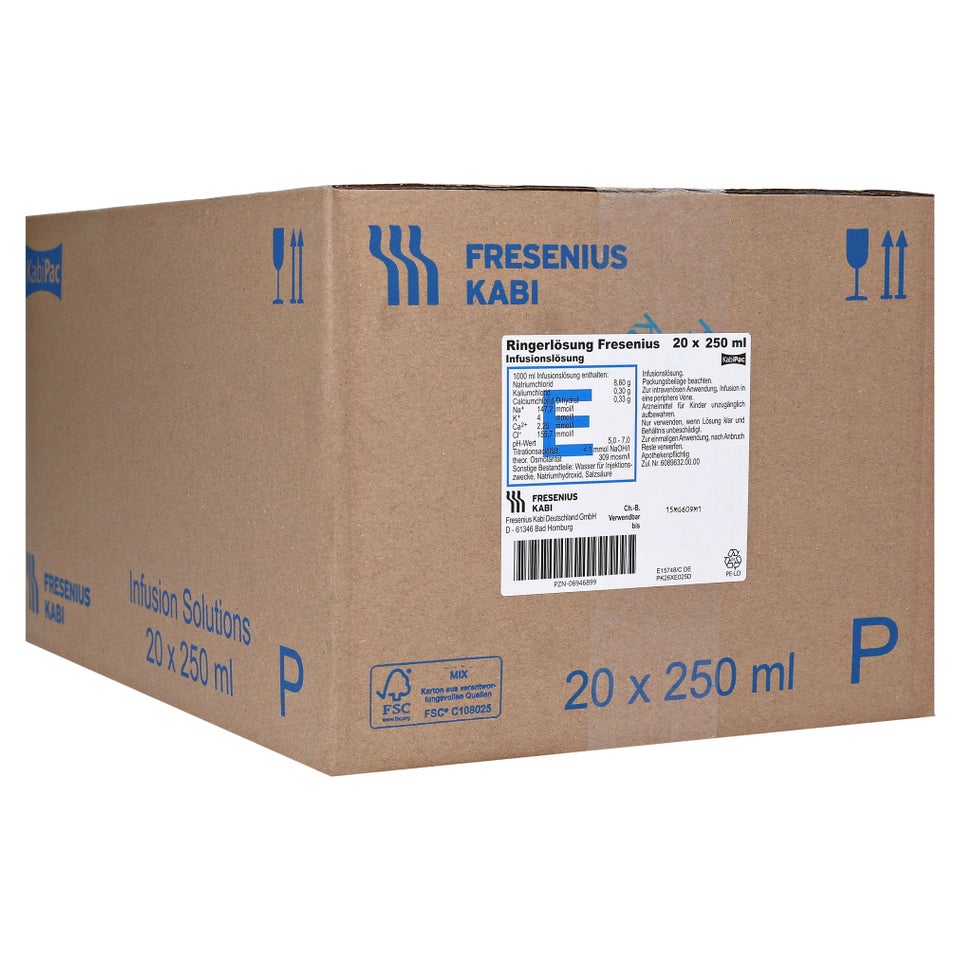 Ringer Lösung Fresenius KabiPac 20X250 ml günstig kaufen | medpex