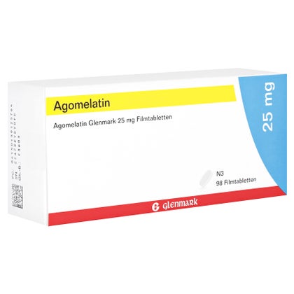 Agomelatin Glenmark 25 mg Filmtabletten 98 St kaufen mit E-Rezept | medpex