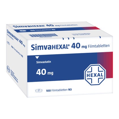 Simvahexal 40 mg Filmtabletten 100 St kaufen mit E-Rezept | medpex
