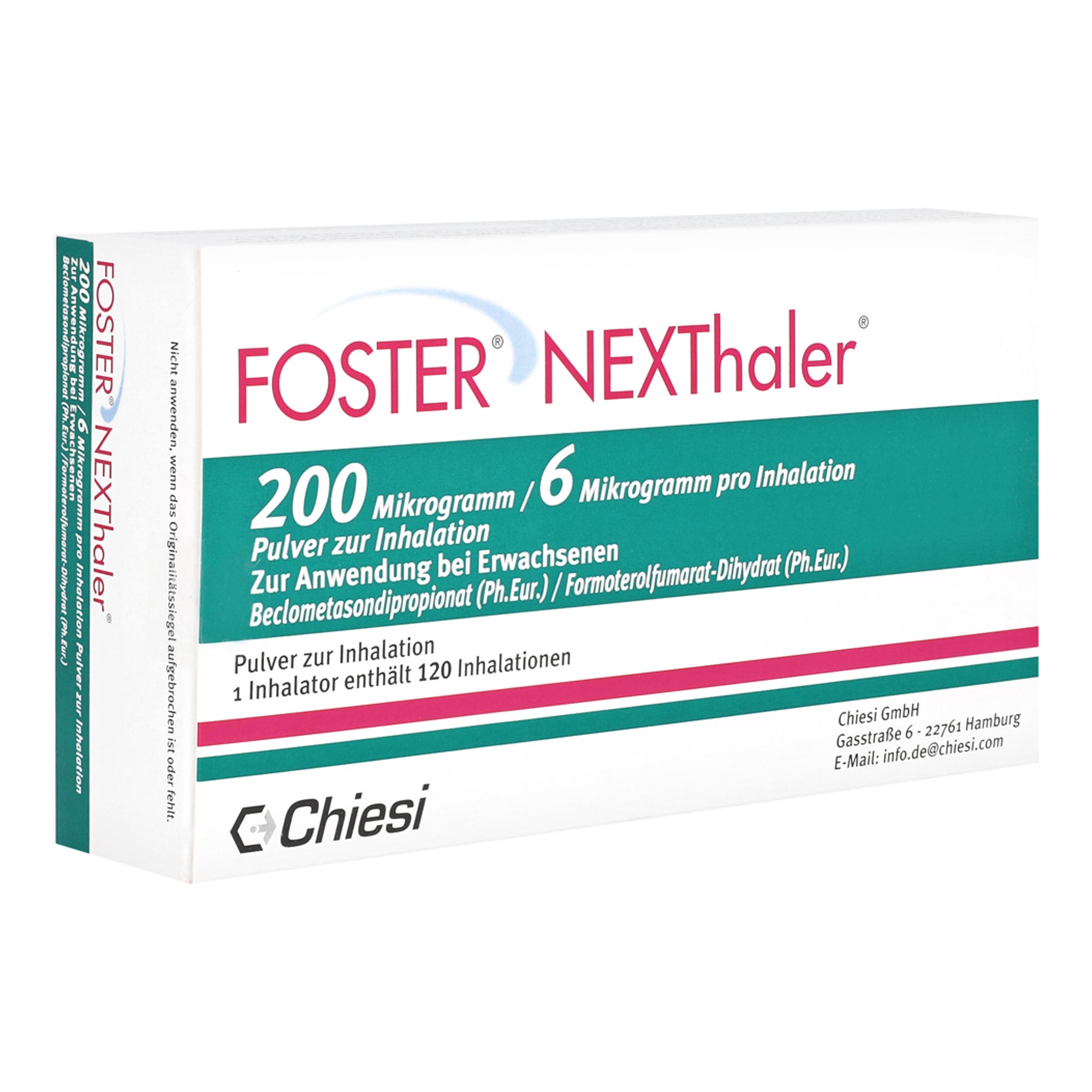 FOSTER NEXThaler 200/6 µg 120 ED Inhalationspulver | medpex