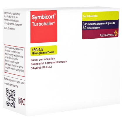 SYMBICORT Turbohaler 160/4,5 µg/Dosis 60 ED 3 St kaufen mit E-Rezept ...