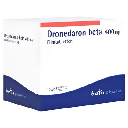 Dronedaron beta 400 mg Filmtabletten 100 St kaufen mit E-Rezept | medpex