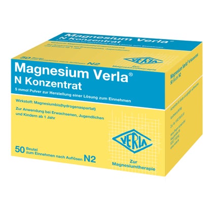 Erfahrungen zu Magnesium Verla N Konzentrat Plv.z.H.e.L 50 St | medpex