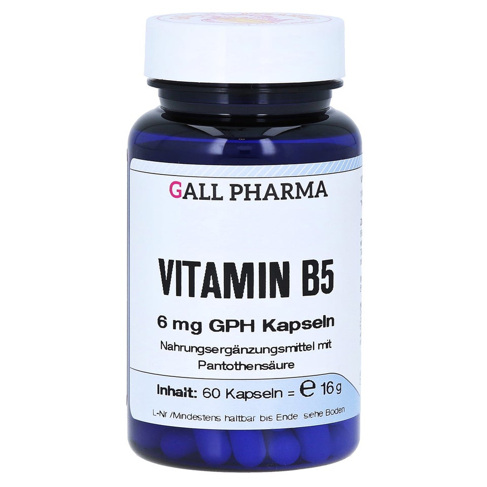 Erfahrungen zu Vitamin B5 6 mg GPH Kapseln 60 St | medpex
