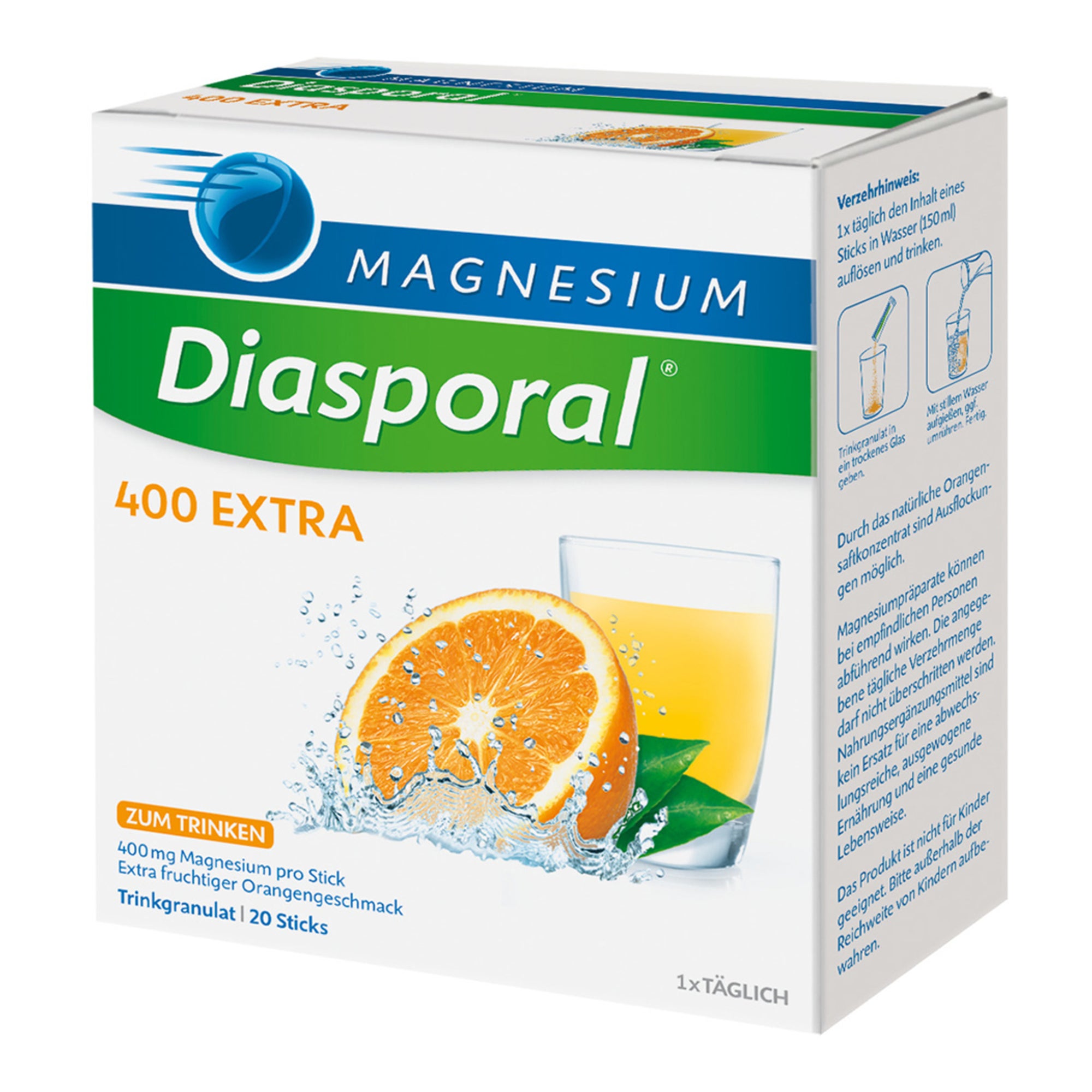 MAGNESIUM DIASPORAL 400 Extra Trinkgranulat | medpex