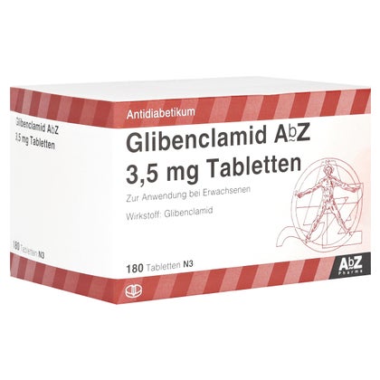 Glibenclamid AbZ 3,5 mg Tabletten 180 St kaufen mit E-Rezept | medpex