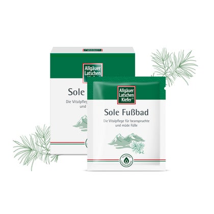 Erfahrungen zu Allgäuer Latschenkiefer Sole Fußbad 10X10 g | medpex