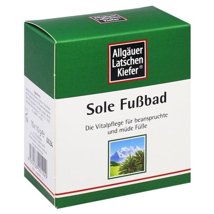 Erfahrungen zu Allgäuer Latschenkiefer Sole Fußbad 10X10 g | medpex